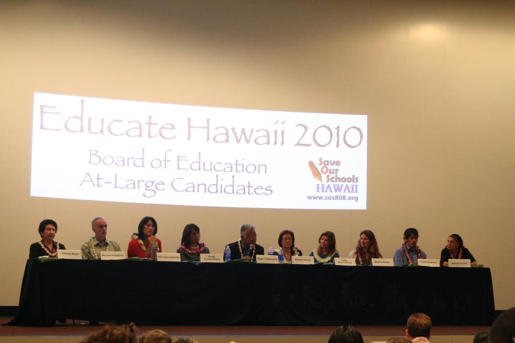 Forum Shows Diversity of Ed Board Candidates - Honolulu Civil Beat