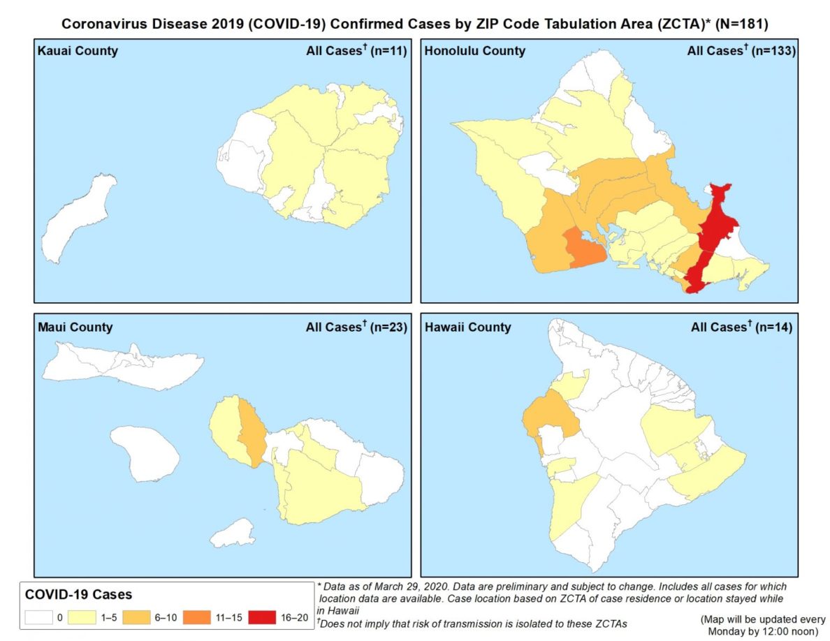 New State Virus Maps Have Some Geographic Breakdowns - Honolulu Civil Beat