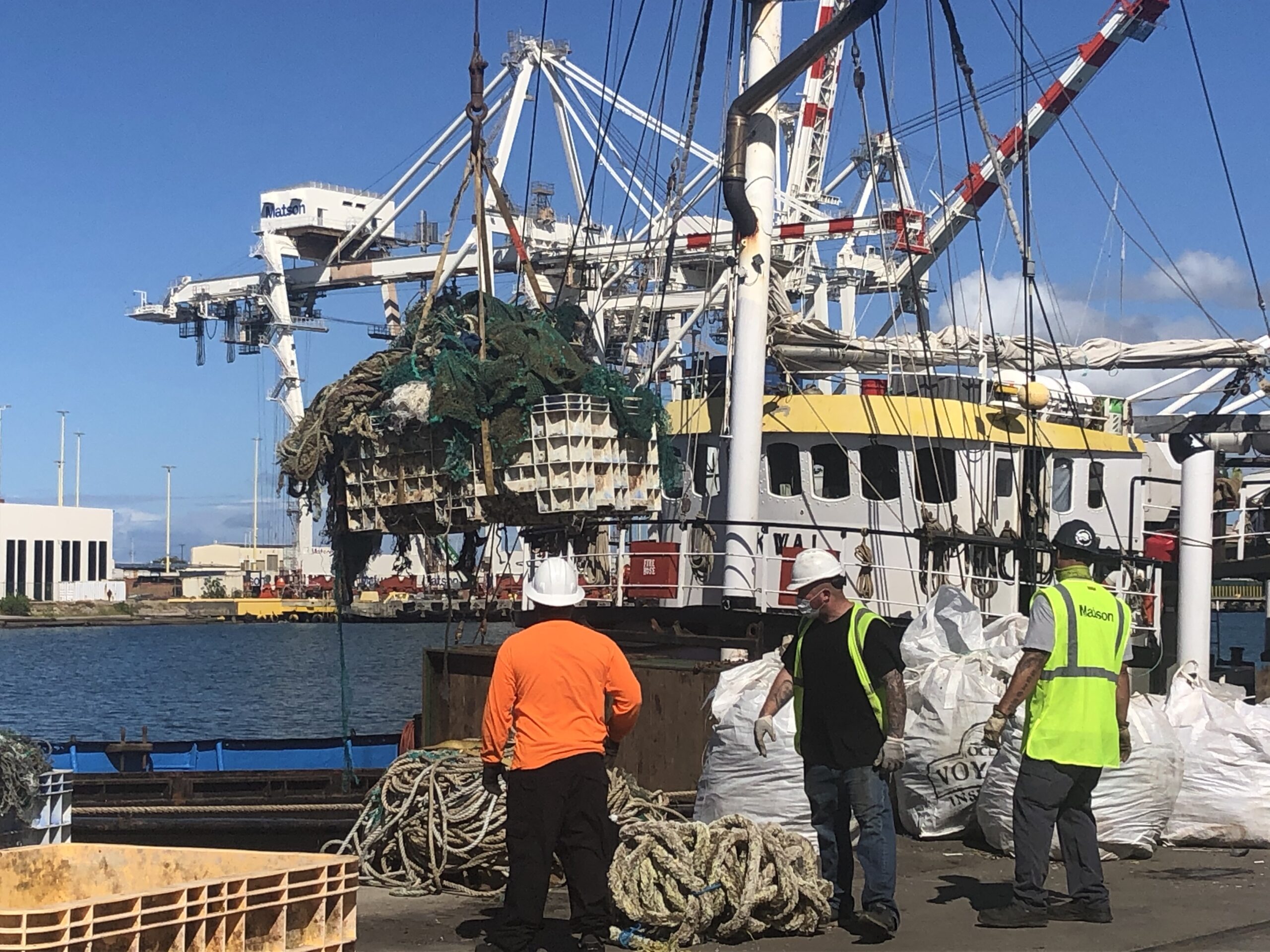 This Ship Snagged 206,000 Pounds Of Trash From Ocean - Honolulu Civil Beat