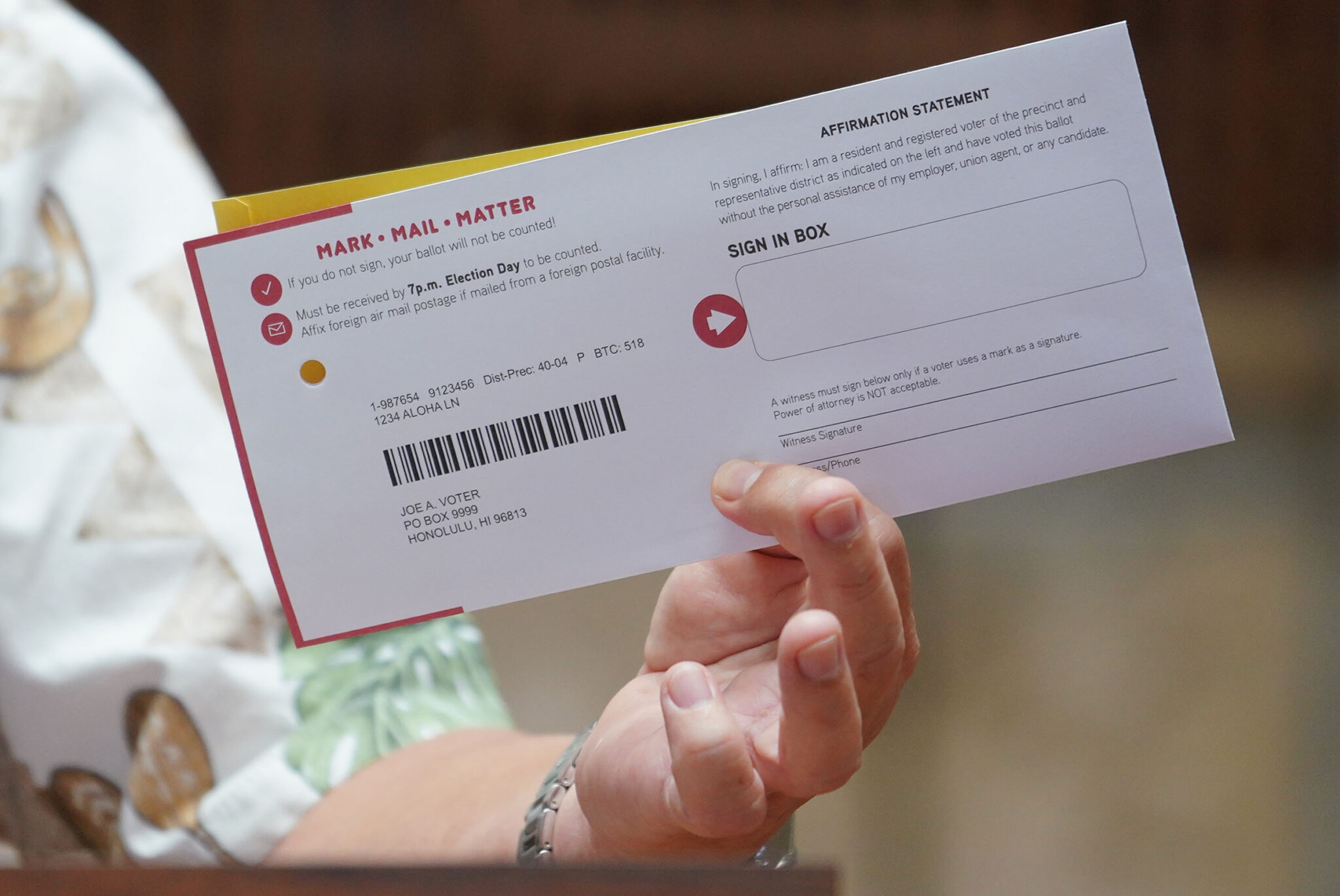 Bar Codes, Signatures And Fire-Safe Drop Boxes Help Secure Hawaii's All ...