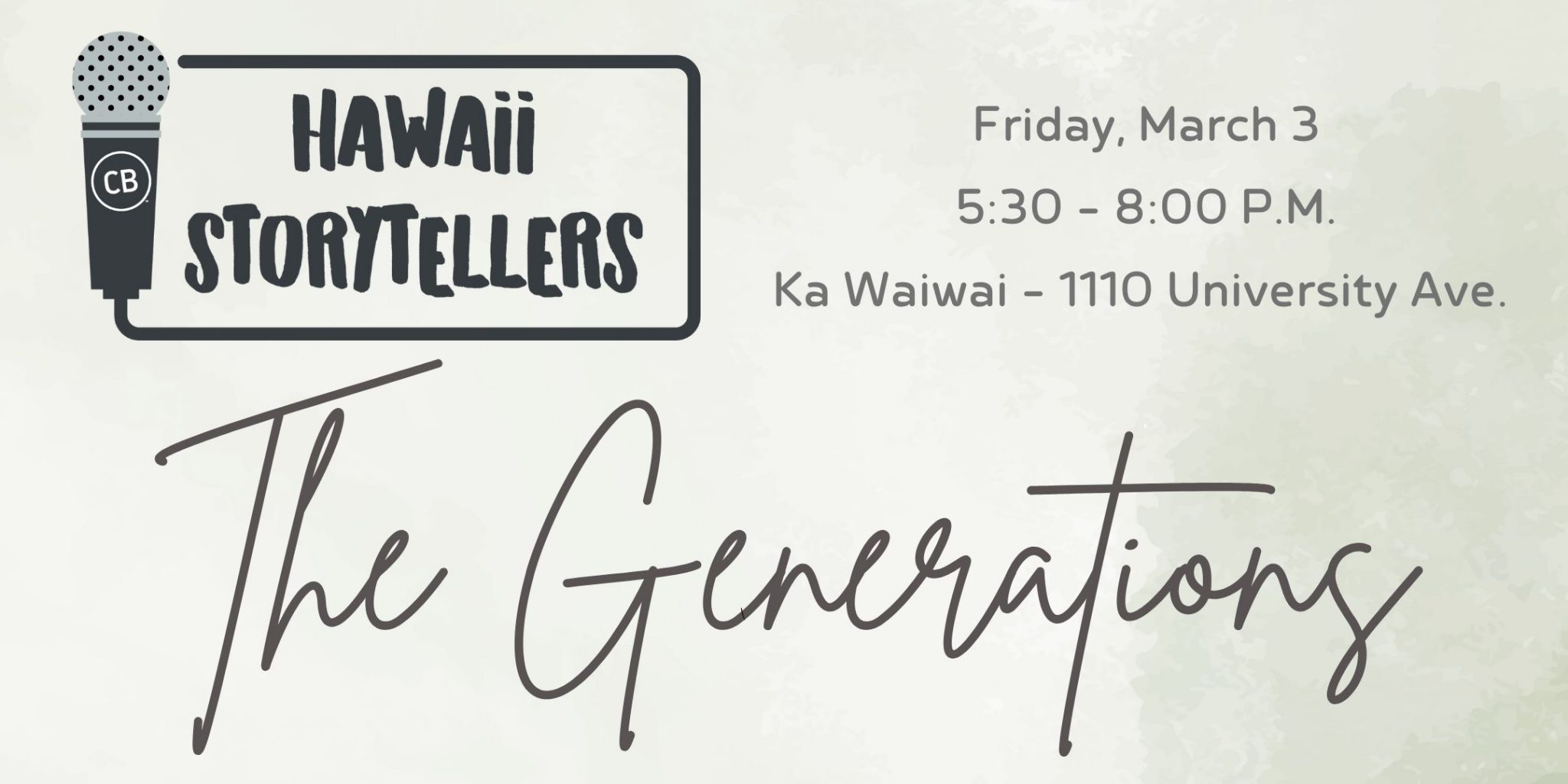 Hawaii Storytellers: The Generations – Honolulu Civil Beat