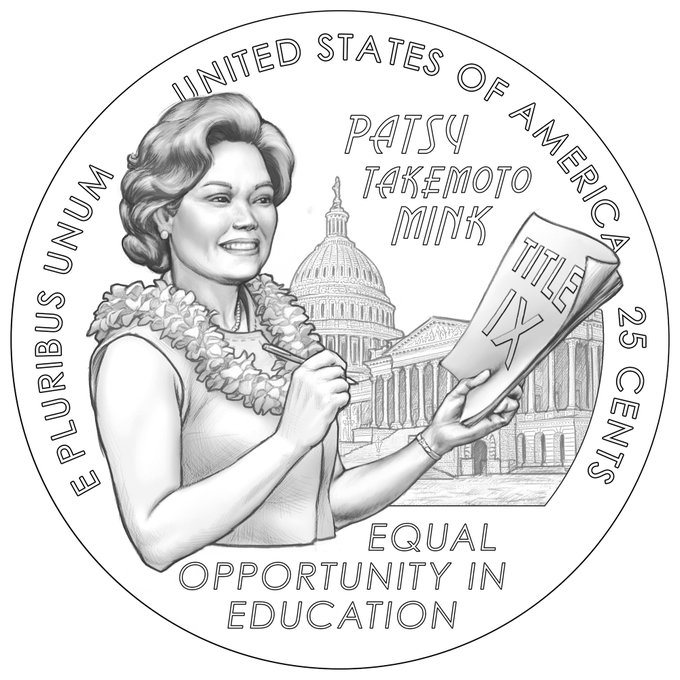US Mint Releases Design For Patsy Mink Quarter - Honolulu Civil Beat