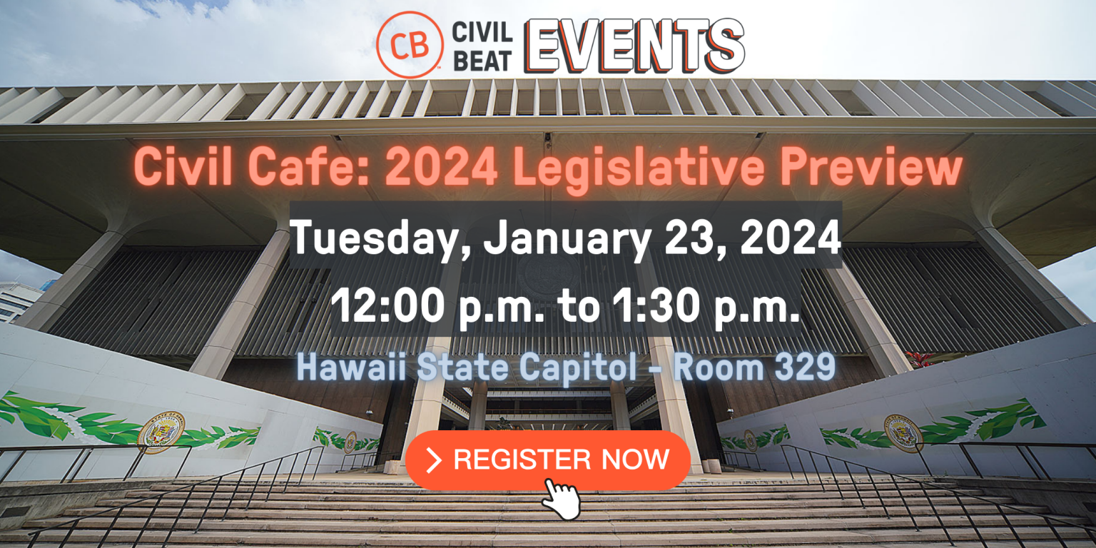 Civil Cafe: Legislative Preview 01.23.24 – Honolulu Civil Beat
