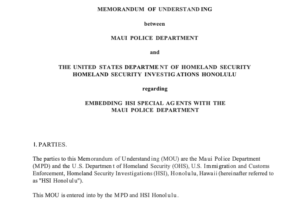 Hawaiʻi Cops Said They Don't Have Agreements With ICE. They Do - Honolulu Civil Beat