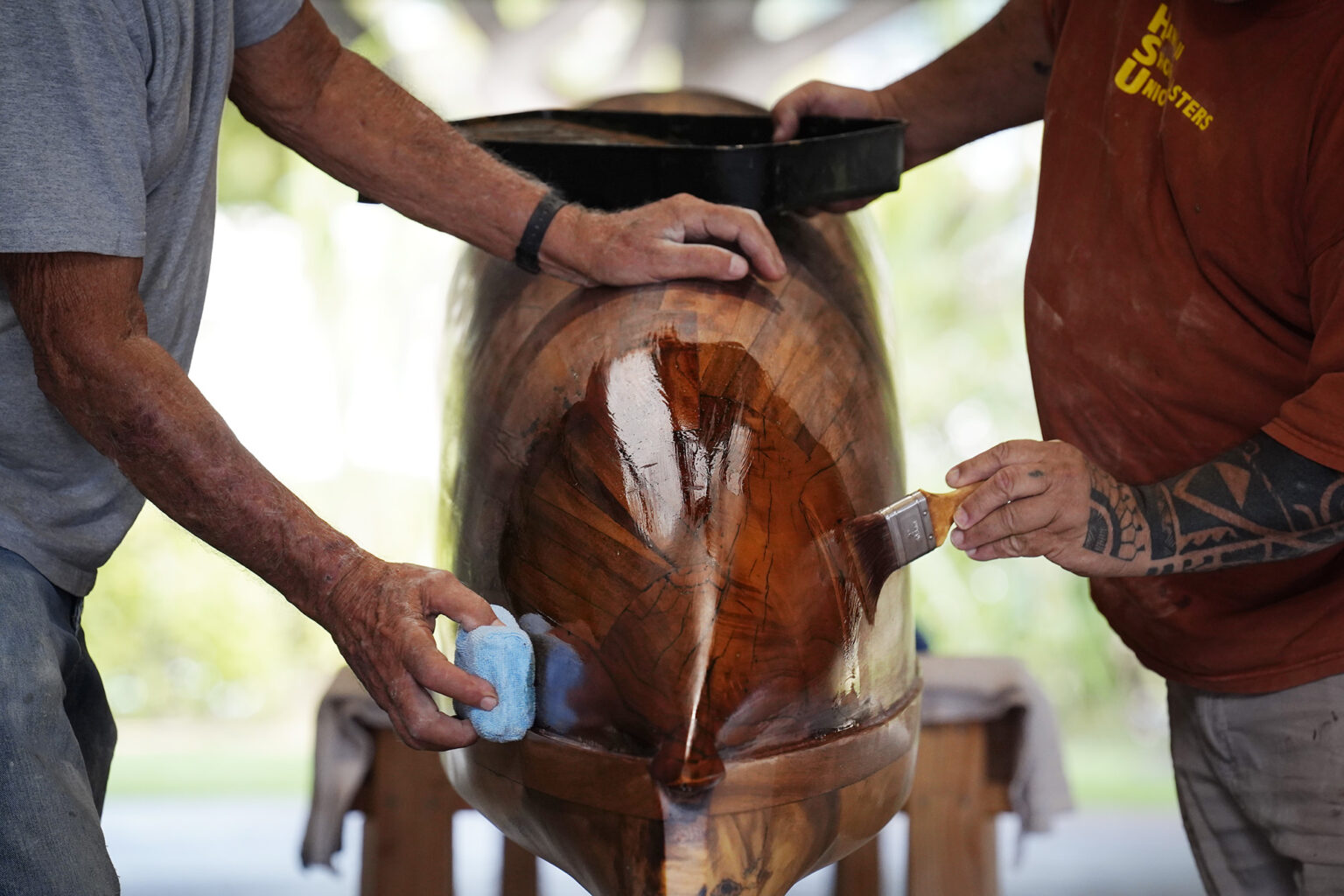 Photo Essay: A Revered Hawaiian Koa Canoe Returns To The Ocean ...